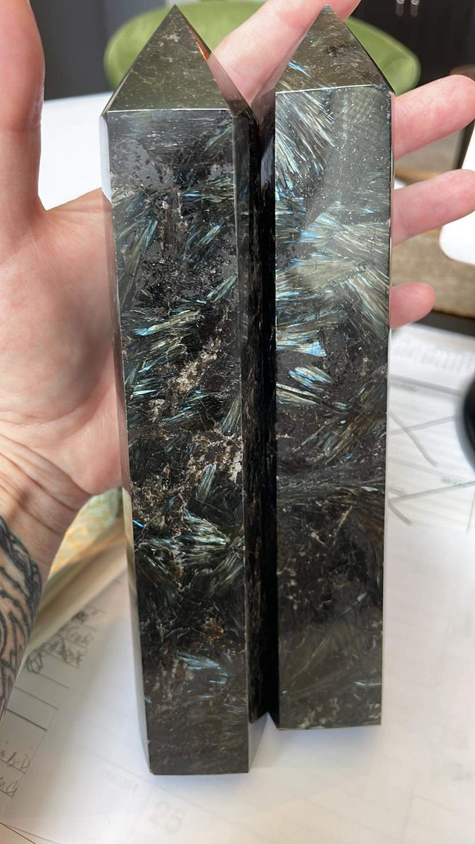 Astrophyllite "Fireworks Stone" Tower – Lindsey Kate Collection